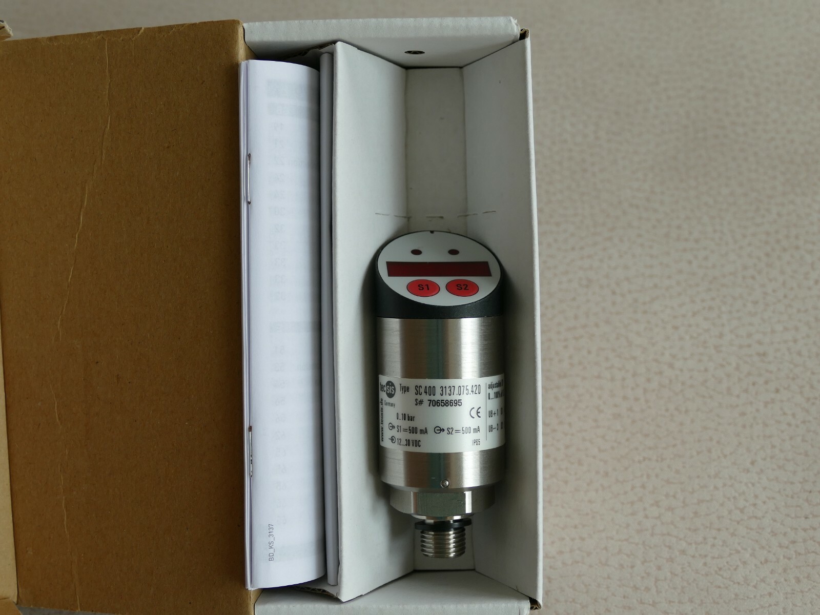 Druckschalter 0...10 bar , 2 Schaltausgänge , Tecsis S2400 , SC 400 | eBay.de