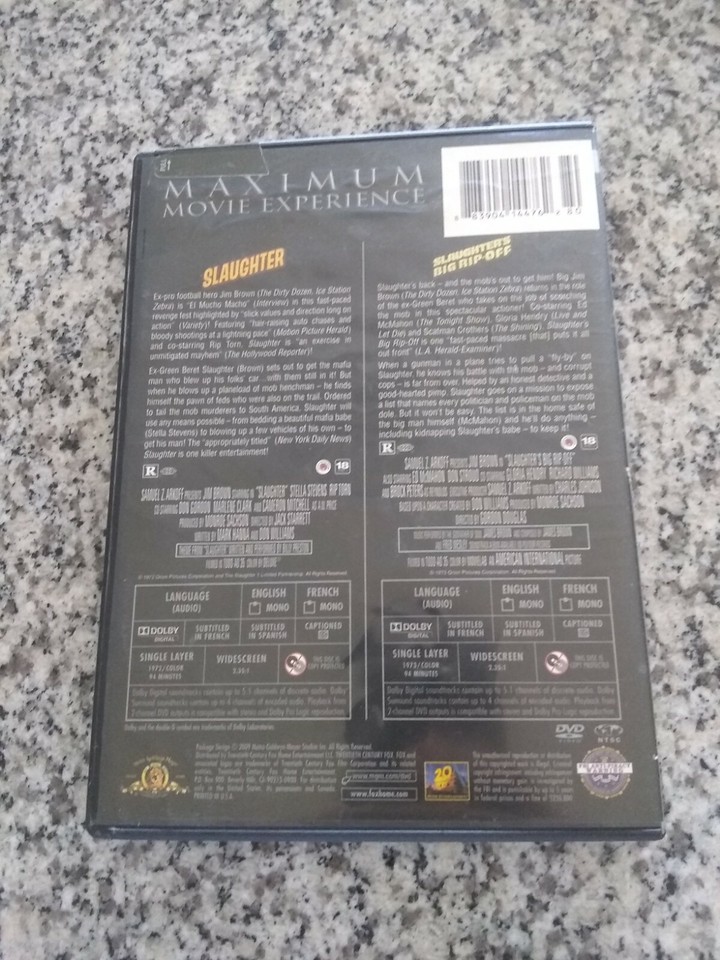 Slaughter DVD Gordon Douglas(DIR) 883904144762| eBay