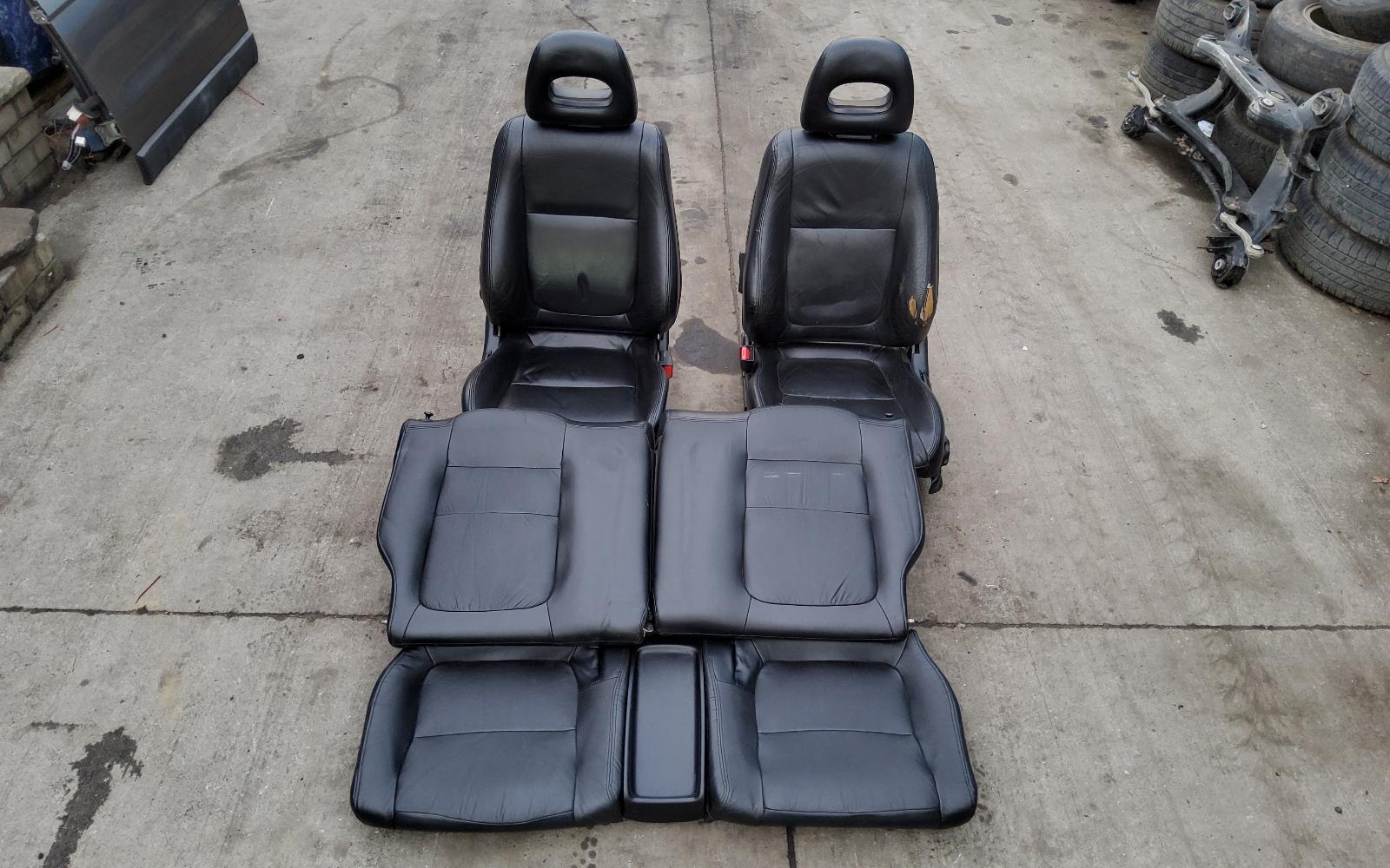 98 ACURA INTEGRA GSR BLACK LEATHER SEAT SET FRONT AND REAR | eBay