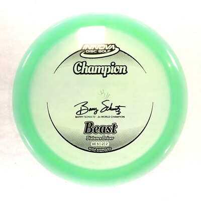 DISC GOLF INNOVA BARRY SCHULTZ 2X CHAMPION BEAST DISTANCE DRIVER 168g ...