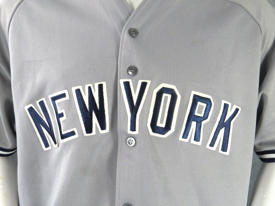 New York Yankees Jersey - Home Grey Jersey with Felt Lettering By CCN ...