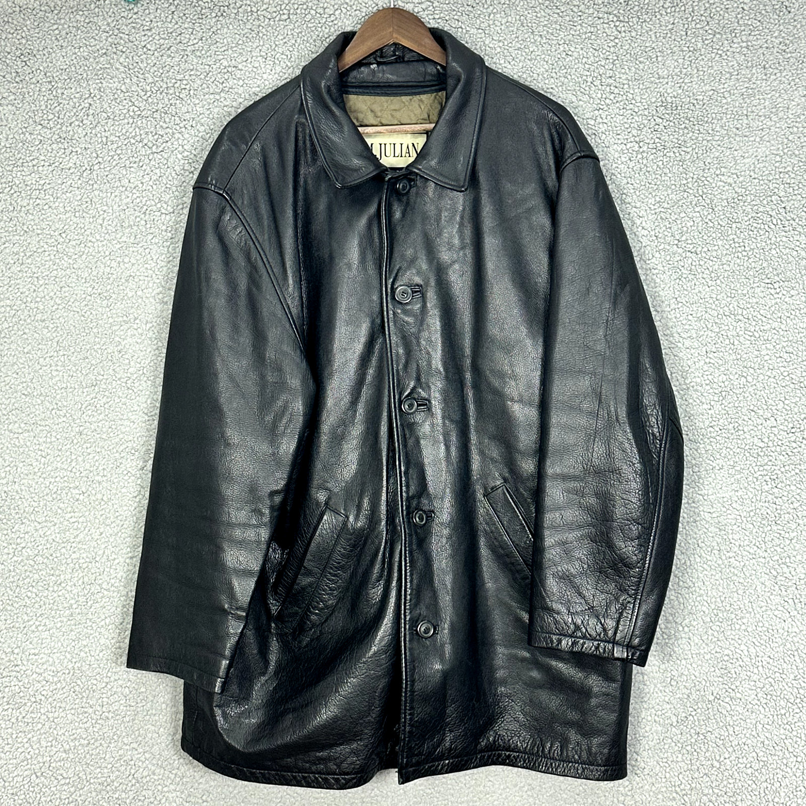 Vtg Wilsons M Julian Leather Jacket Men XL Supernatur… - Gem