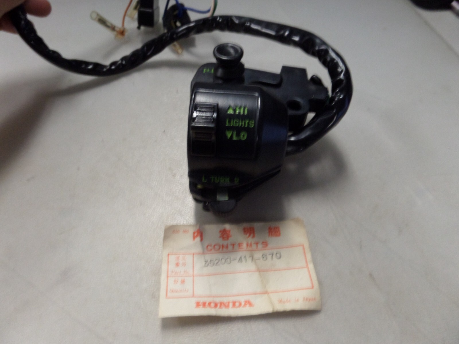 NOS Honda OEM Winker Switch 1978 CB400 35200-417-670 | eBay