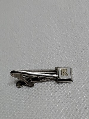 Swank R Monogram Letter Font Vintage Cufflinks Tie Clip | eBay
