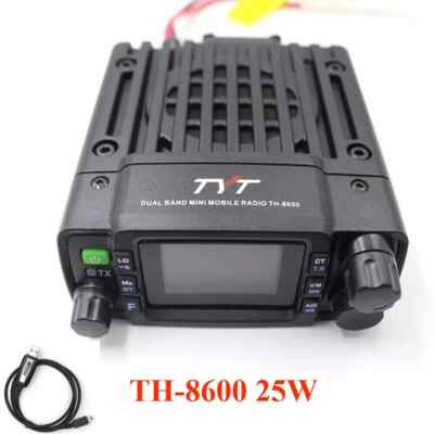 TYT TH-8600 25W Dual Band Mini Mobile Radio 144/430MHz Walkie Talkie ...