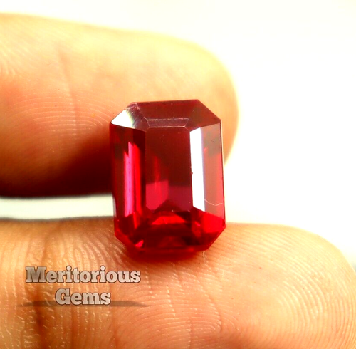 Loose Gemstone Burmese Ruby Rare AAA+ Radiant Cut 8-9 CT Red Ruby ...