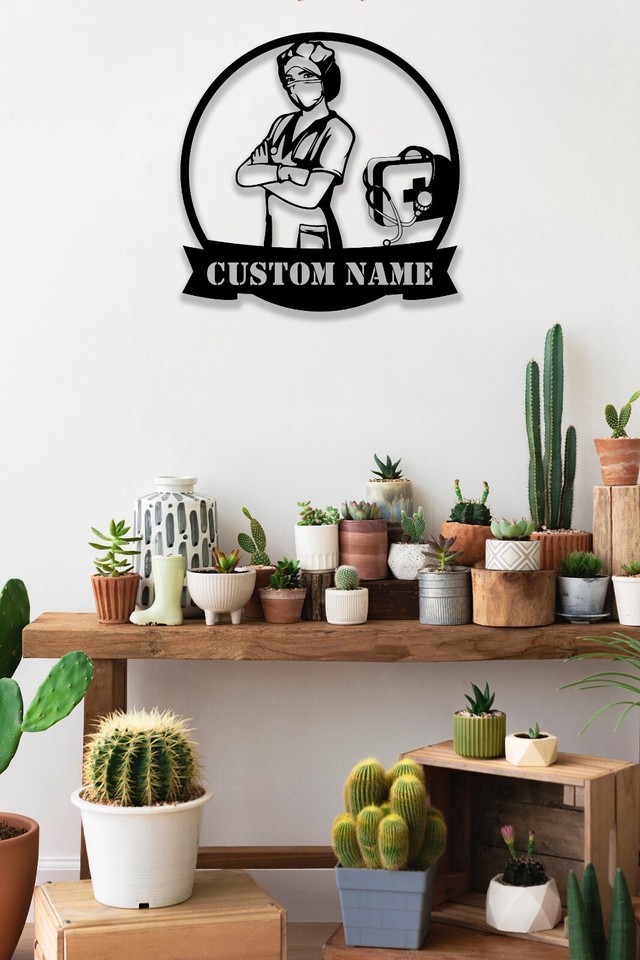 Custom Doctor Metal Sign with LED Lights, Personalized Doctor Metal ...