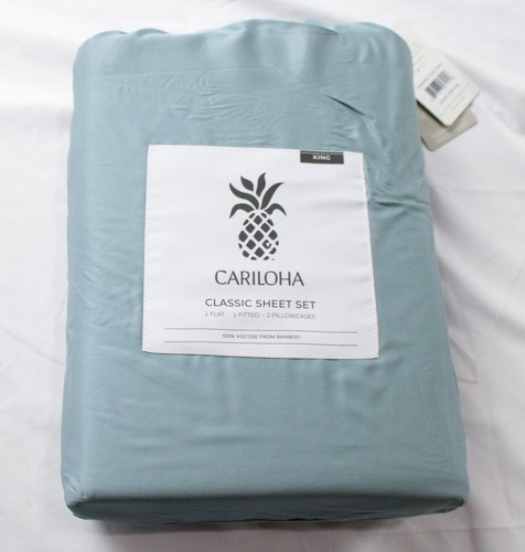 Cariloha Classic Soft Bamboo Bed Sheet Set JW7 Tahitian Breeze King ...