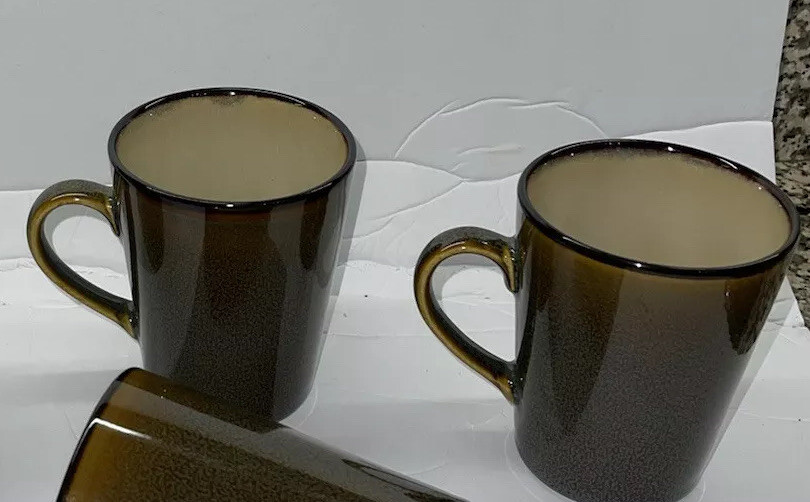 NICE set of 2 Home Trends "Rave Stripe" coffee cups/mugs | eBay