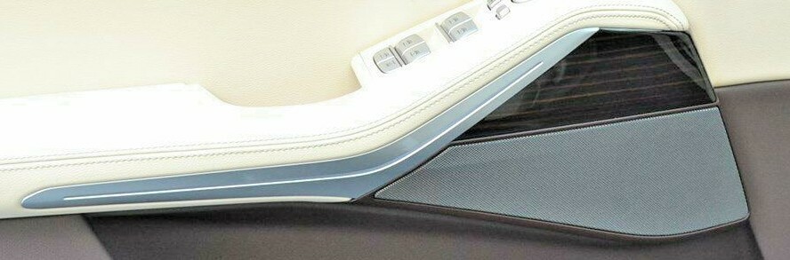 BMW OEM G07 X7 2019+ Anthracite Brown Poplar Open Pored Interior Trim ...