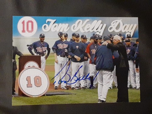 TOM KELLY MINNESOTA TWINS MANAGER SIGNED AUTOGRAPHED 4x6 GLOSSY PHOTO ...