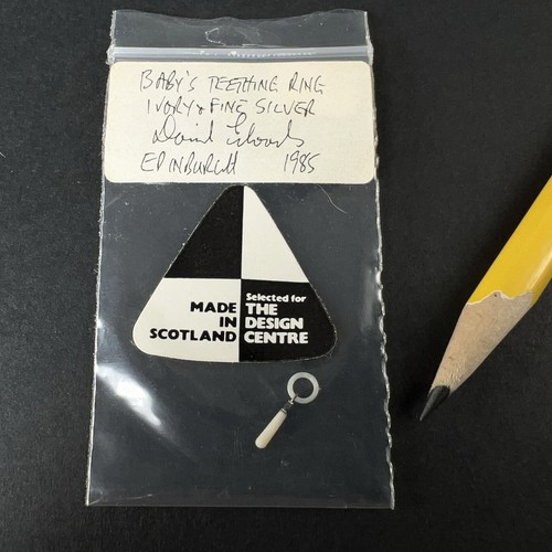 Baby’s teething ring David Edwards, UK artisan, vintage 1:12 dollhouse ...