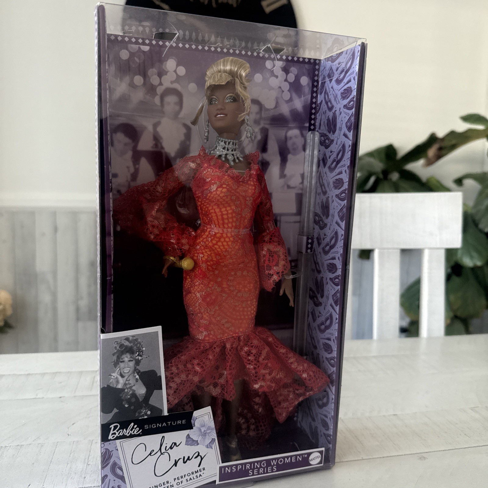 Barbie Celia Cruz Inspiring Women Collector Doll – Red Dress, Signature ...