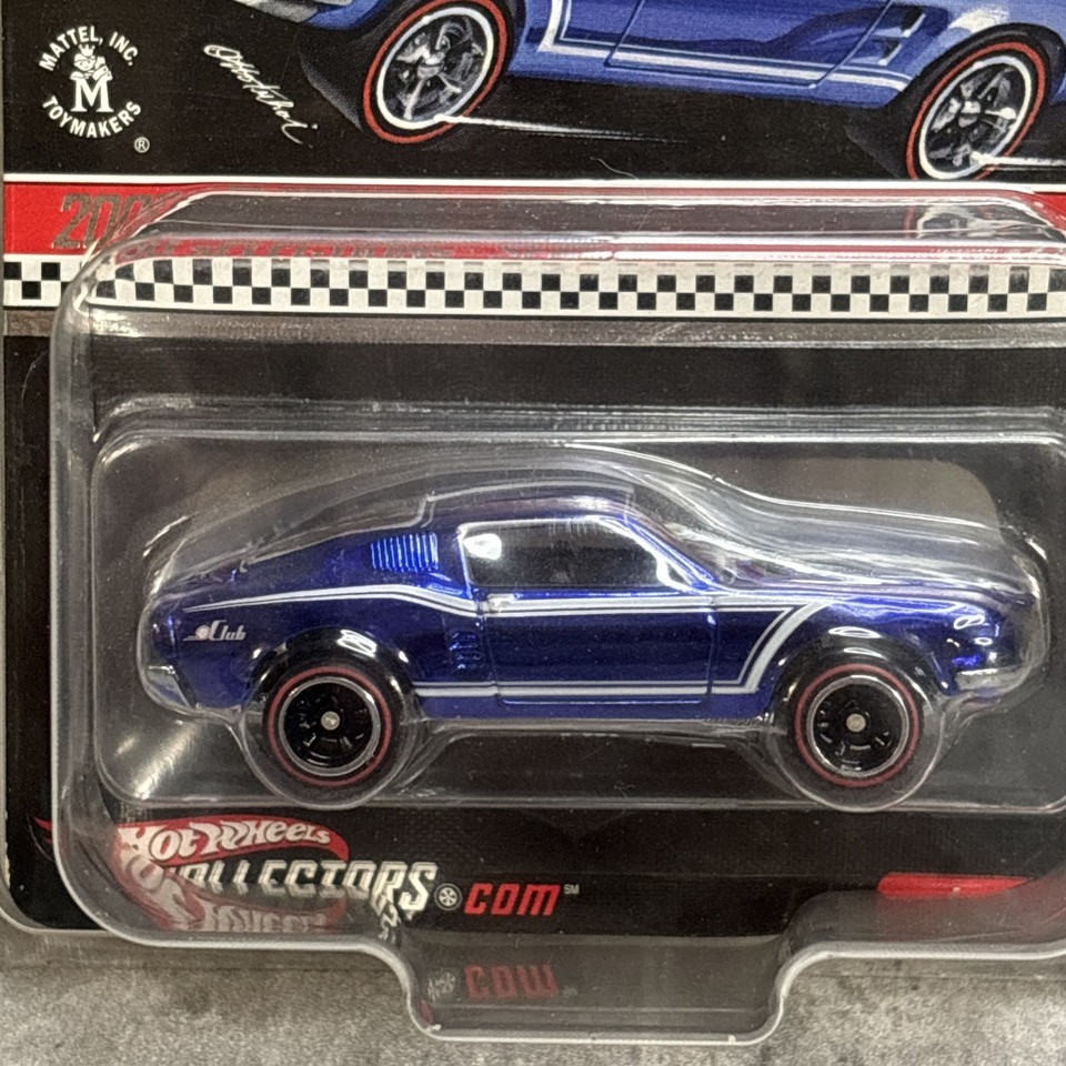 Hot Wheels Redline Club RLC 2008 Series 67 Mustang Blue #4096/7897 Low ...