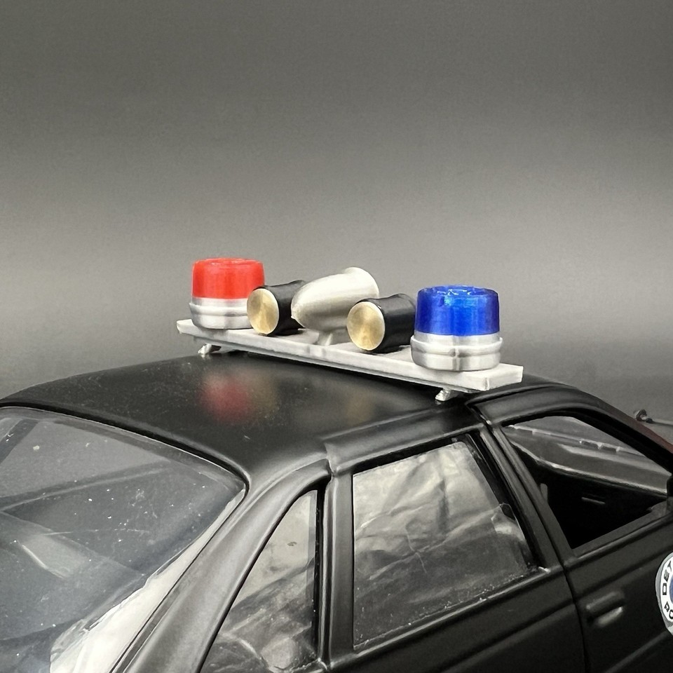 1/24 1/25 Blue Red Mars Skybolt Beacon Lightbar Siren Speaker Police ...