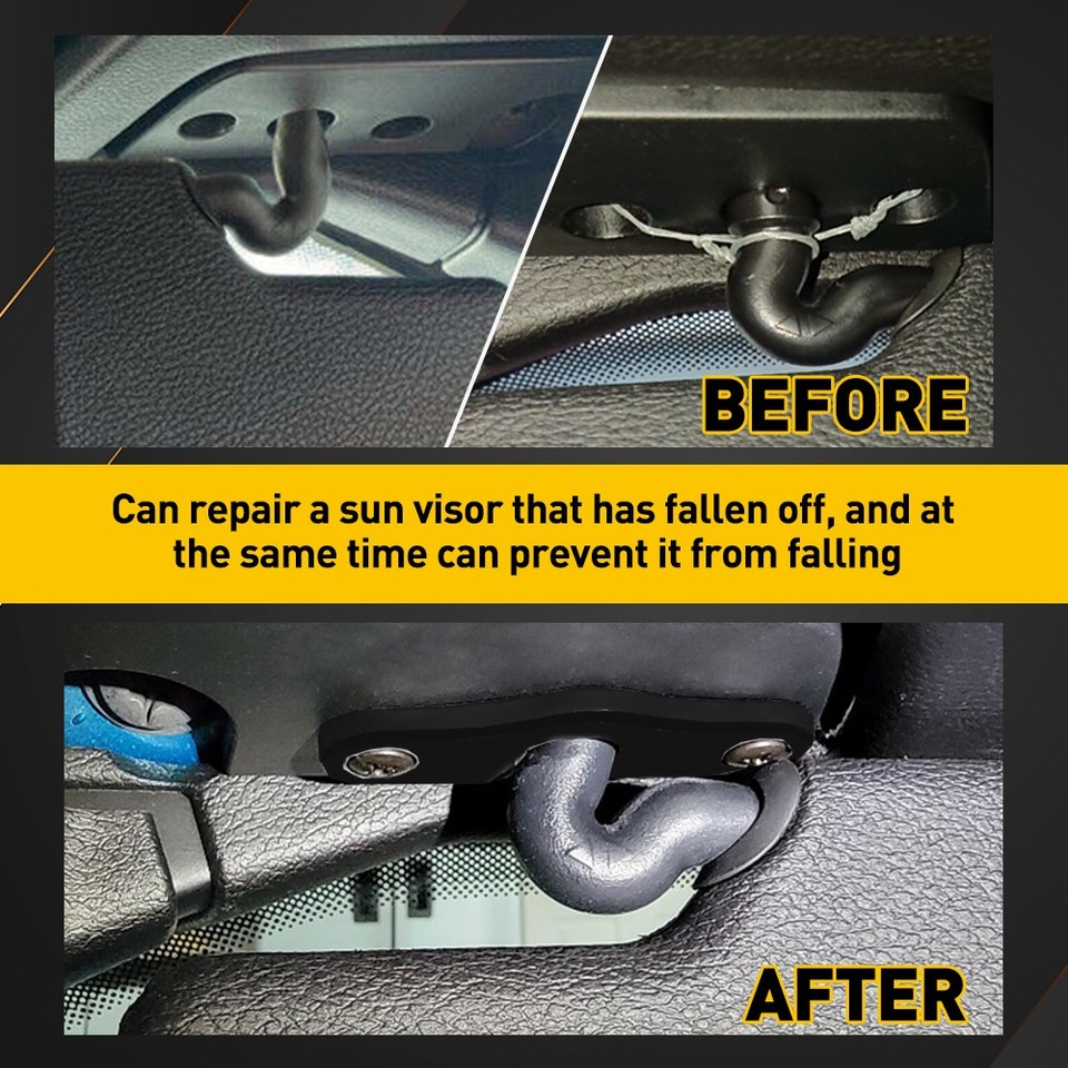 2x Fit 2018 Jeep JK JL JT Wrangler Gladiator Sun Visor Clips Repair Kit ...
