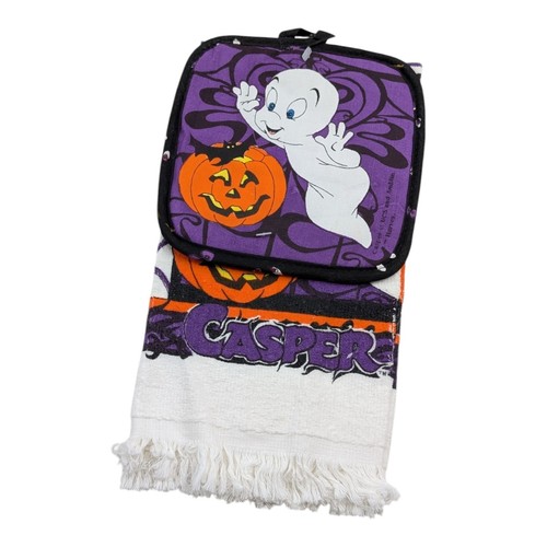 1995 90s VTG Casper The Friendly Ghost Kitchen Towel & Pot Holder Set ...
