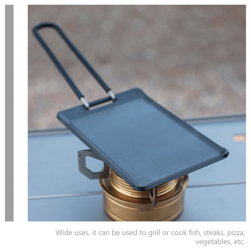 Camping Grill Tray Non-stick Barbecue Pan Trays Pans for Cooking | eBay ...
