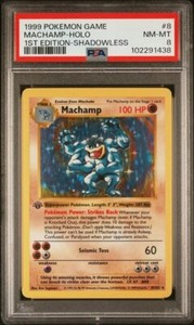 Machamp 1999 Pokemon Game #8 1st Edition Holo (Shadowless) Price Guide ...
