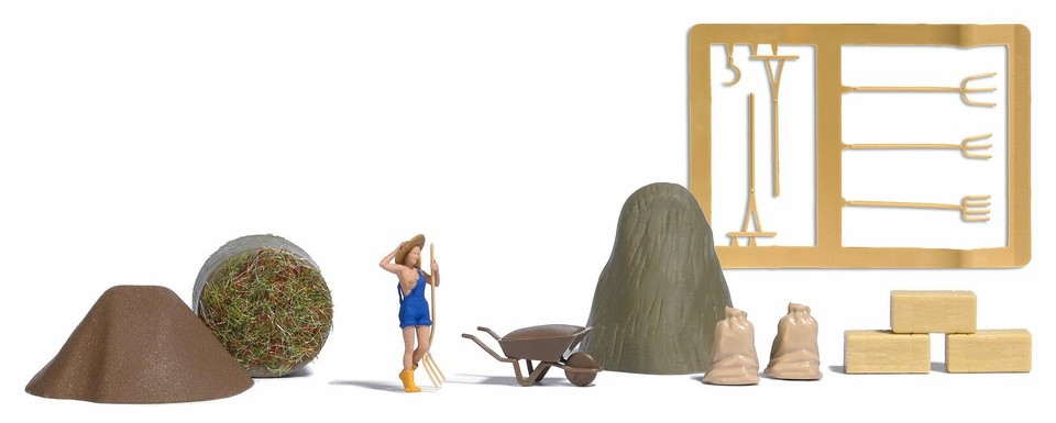 Model with pitchfork HO/OO Busch Figures 79850 | eBay