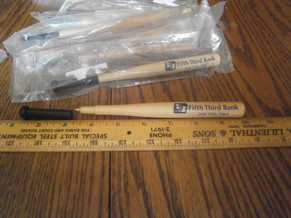 LOT OF 7 5TH 3RD WOODEN BASEBALL BAT INK PENS FIFTH THIRD | eBay