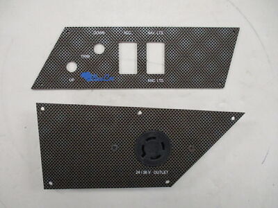 BASS CAT TROLLING MOTOR SWITCH PANEL PAIR (2) CARBON FIBER 120374/B ...