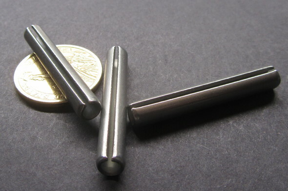 420 Stainless Steel, Slotted Roll Spring Pin, 1/4" Dia x 1 5/8" Length ...
