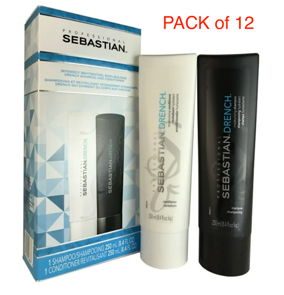 Sebastian Drench Shampoo and Conditioner 250ml/8.4oz - PACK OF 12 | eBay