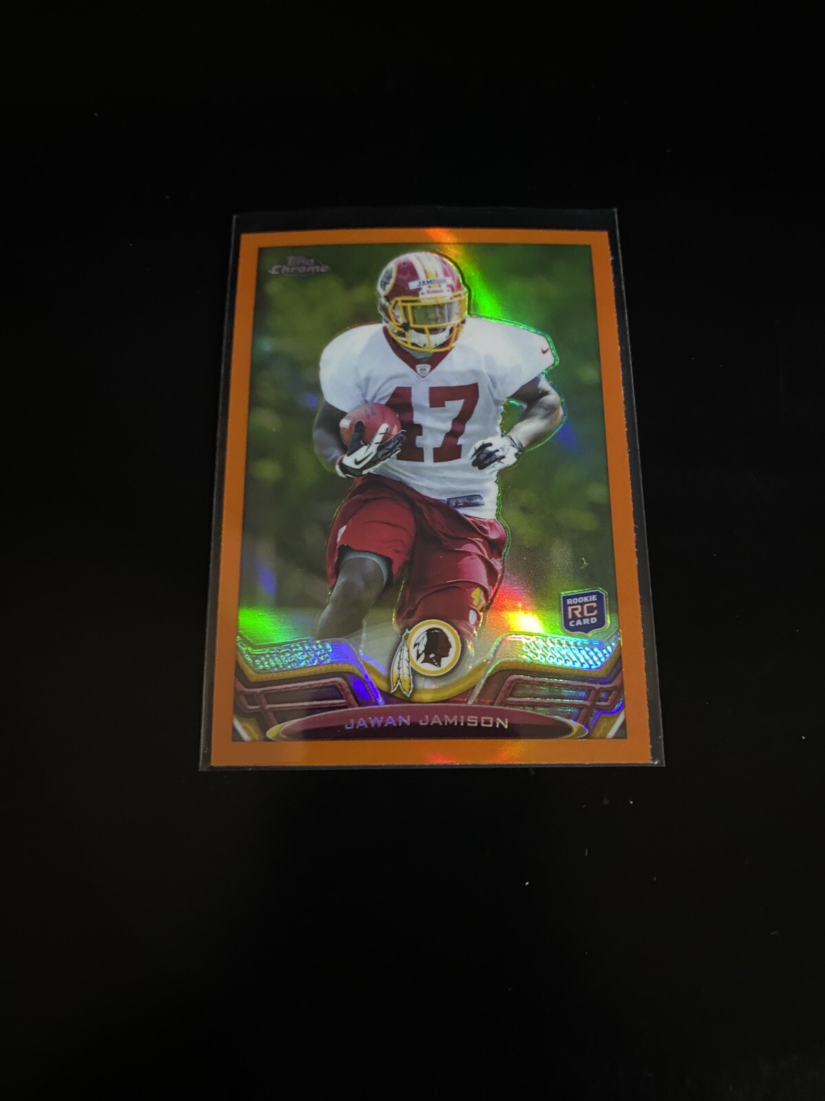 Jawan Jamison 2013 Topps Chrome Orange Refractor RC Washington 135 PWE ...