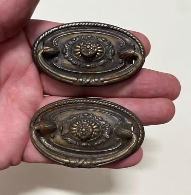 Drawer Pulls - Brass Oval Drawer