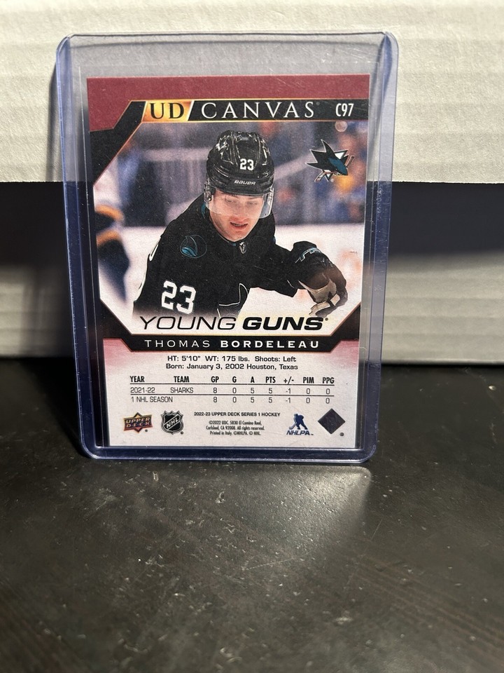 2022-23 Upper Deck Young Guns Canvas Rookie RC #C97 Thomas Bordeleau | eBay