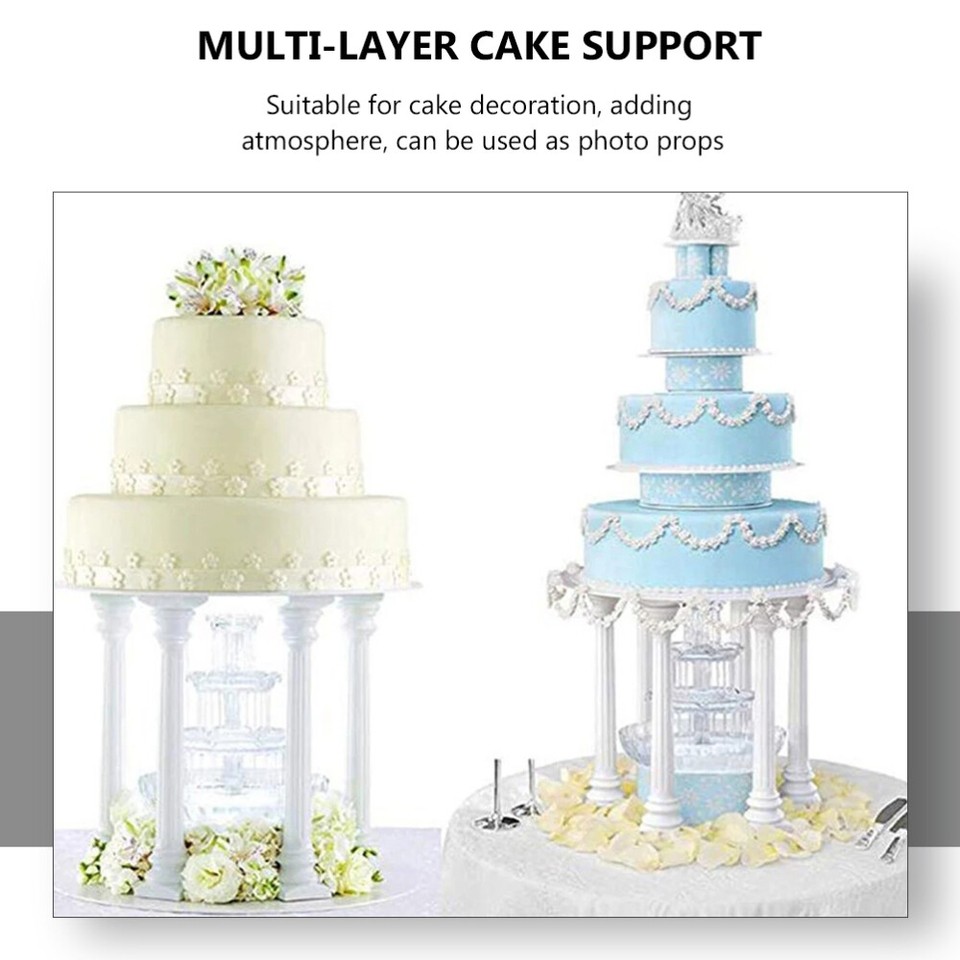 12PCS Cake Pillars Multilayer Wedding Cake Decoration Cake Supports ...