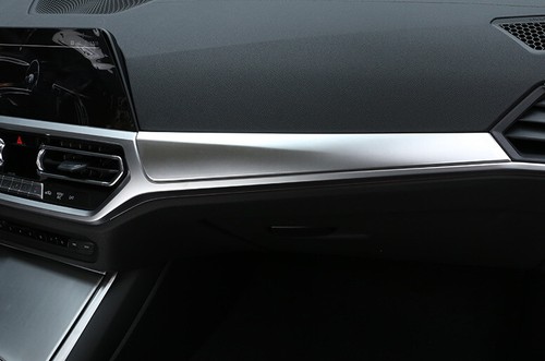 Silver ABS Central Console Dashboard Panel Trim For BMW 3-Series G20 ...