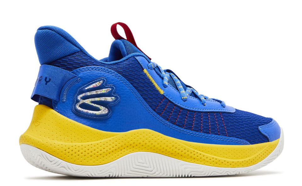 Under Armour Curry 3Z7 Royal Taxi Warriors Blue Yellow 8-13 Men's ...
