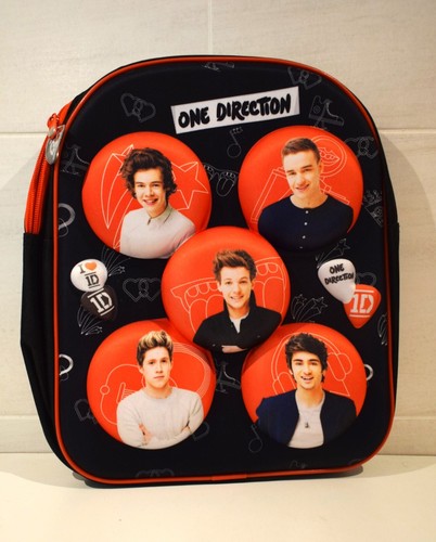 One Direction 2014 Backpack Adjustable Straps 3D Effect Band Pictures ...