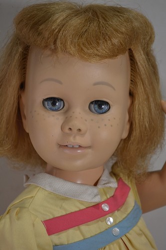 Vint '60s 20" Mattel CHATTY CATHY Doll Soft face glassine eyes soft ...