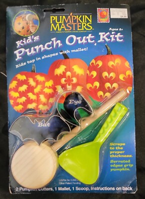 Pumpkin Masters Pumpkin Punch Out Kit Jack-o-lantern Cutter Scooper ...