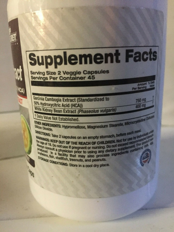 Top Secret Nutrition Garcinia Cambogia Extract | eBay