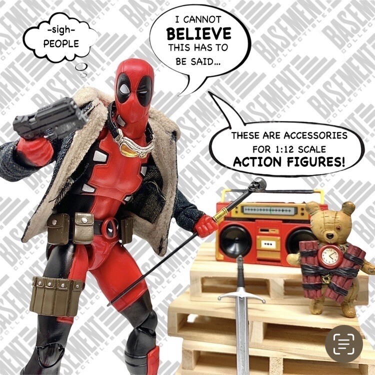 Mezco One:12 Agent Gomez - Black Skull Head Sculpt 1:12 Scale Fodder | eBay