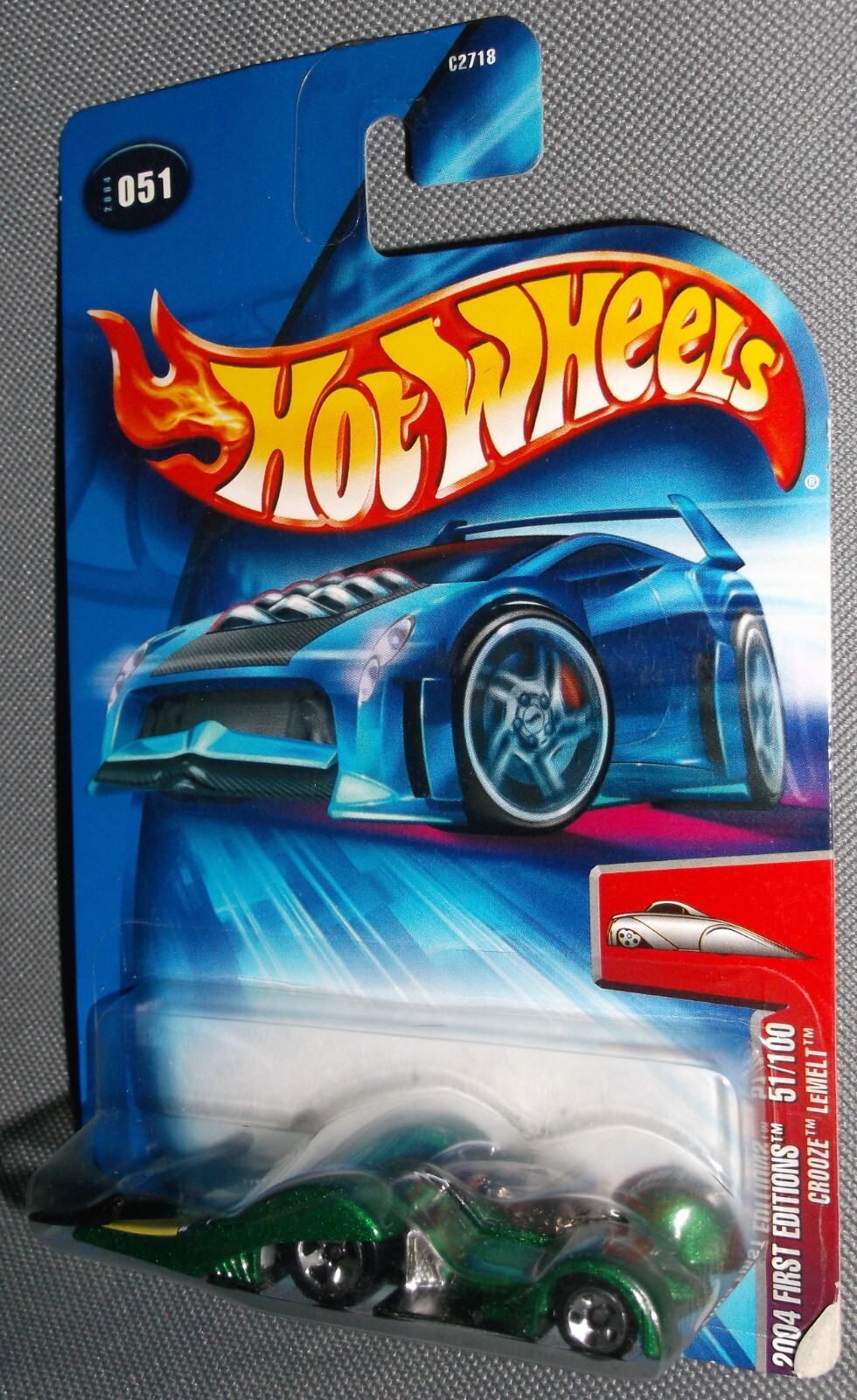 Hot Wheels 2004 #051 First Editions 51 of 100 Crooze LeMelt Green 5SPs ...
