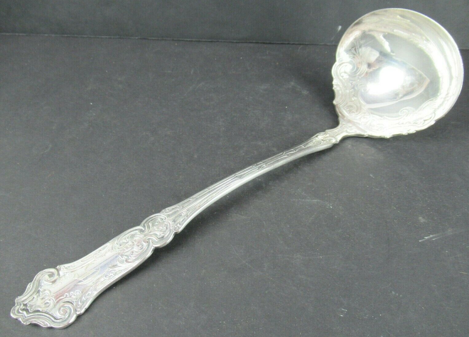 1835 R. WALLACE SILVER PLATED PUNCH LADLE - CARDINAL PATTERN 12" long ...