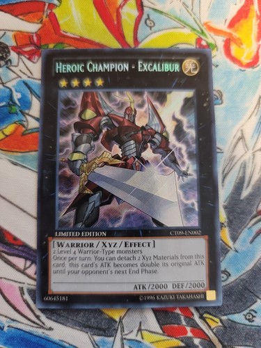 YuGioh Heroic Champion - Excalibur NM (Limited Ed.) CT09-EN002 Secret ...