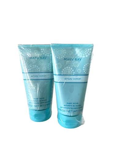 Mary Kay Simply Cotton Sugar Scrub 6.5 Oz. NEW SEALED [LOT OF 2] | eBay