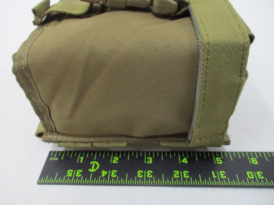 USMC ARMY COYOTE BROWN RADIO BATTERY RELOCATION POUCH MOLLE PRC ...
