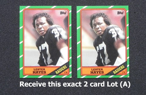 Lester Hayes 1986 Topps Exact 2 Card Lot (A) #74 | eBay
