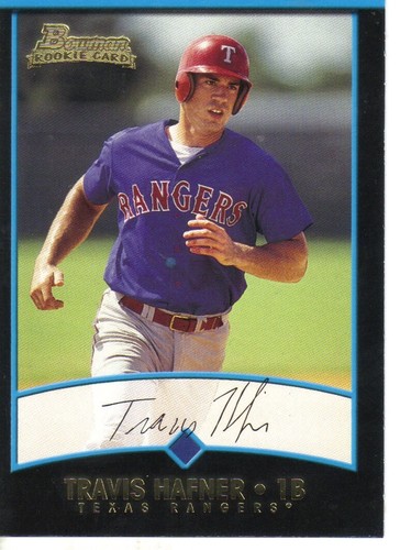 A1771 - 2001 Bowman #256 Travis Hafner RC Texas Rangers Rookie Nm-Mt ...