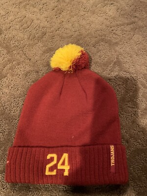 New USC Trojans Nike Sideline Winter Cuffed Knit Hat Beanie Team Issued ...