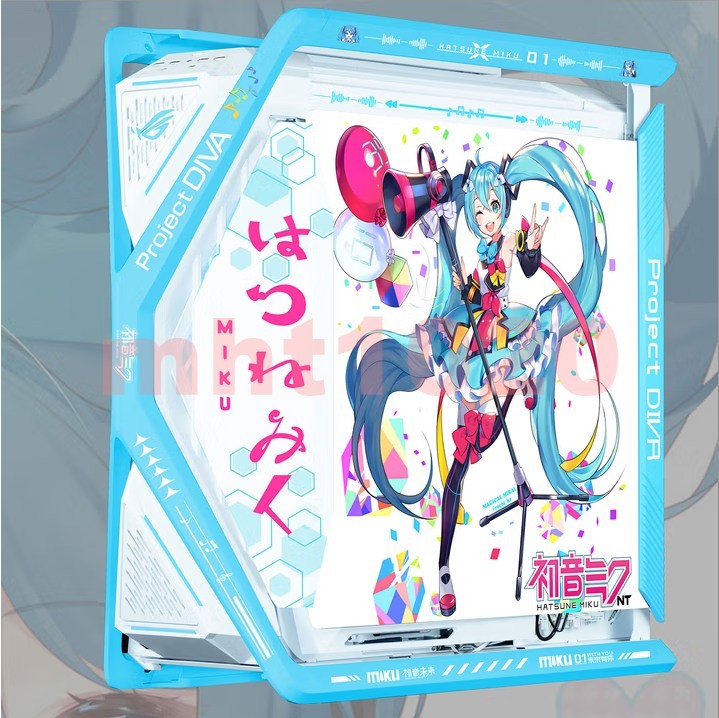 New Asus ROG GR701 Hatsune Miku Customized computer case white Fast ...