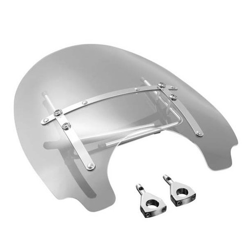 Universal Windshield USA With Chrome Profiles For Custom Motorcycle | eBay