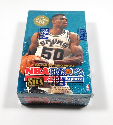 1994-95 Skybox NBA Hoops Basketball Series 1 Jumbo Box Sealed (24 Packs ...